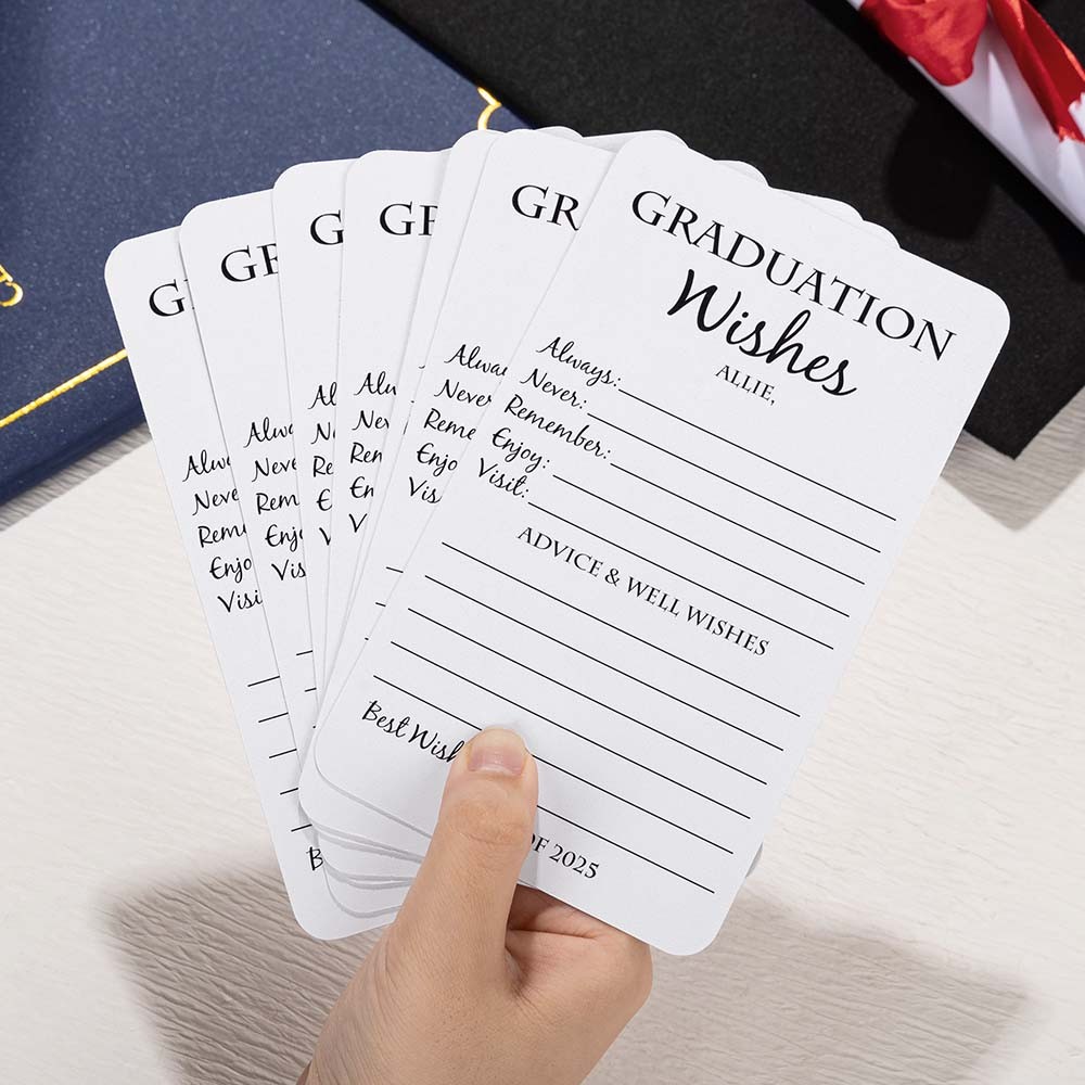 Graduation Wishes Cards, Set of 15pcs, Advice Cards for Graduation ...